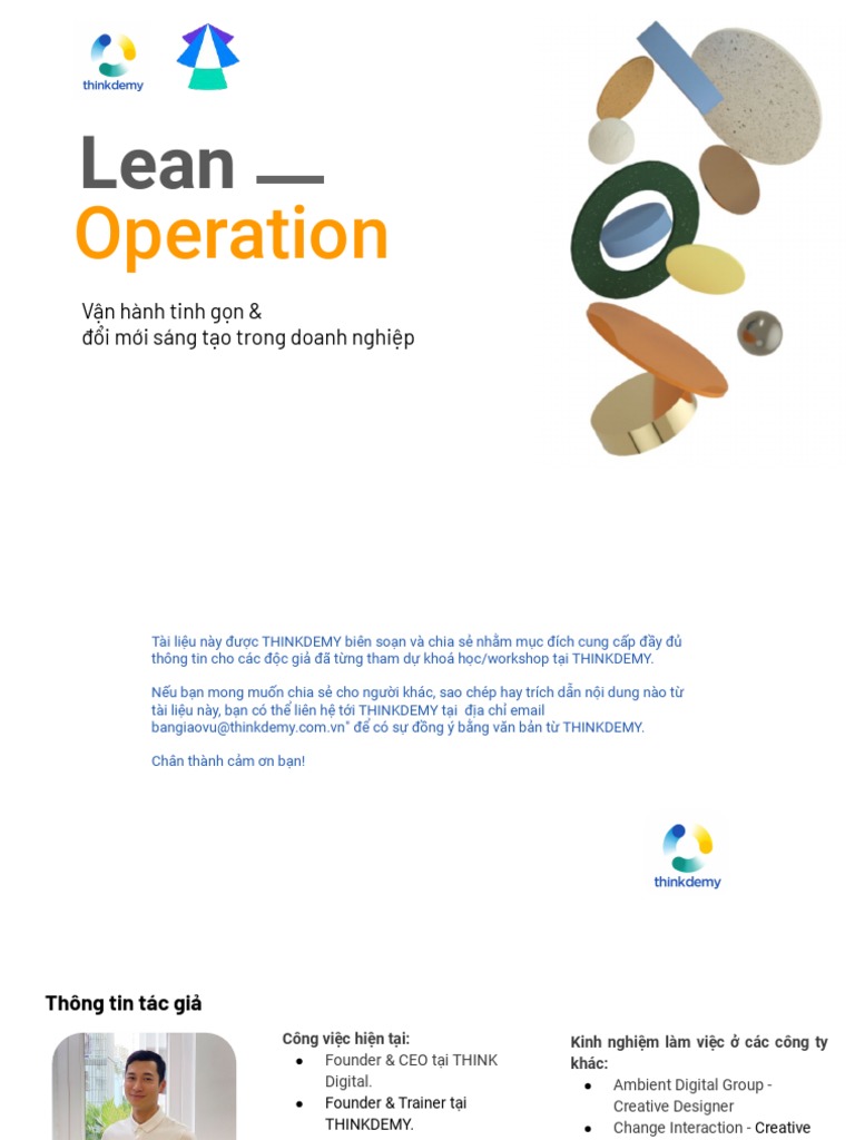 Lean Operation - THINKDEMY - May 05 2023 - Shared Slides | PDF