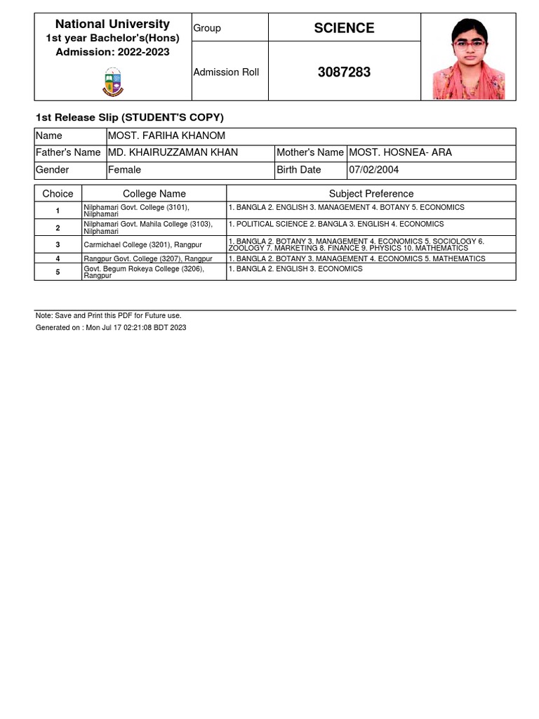Release Slip Form | PDF | Science & Mathematics