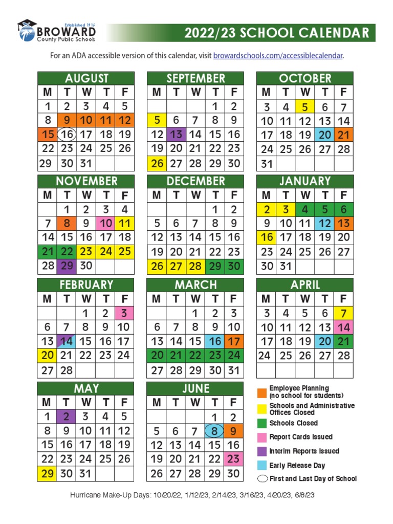 2022-23 School Calendar color FINAL | PDF