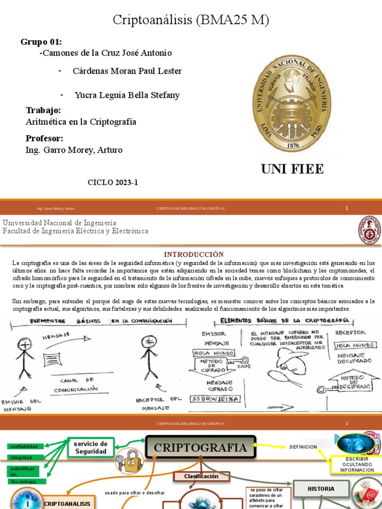 Criptoanalisis Grupo01 2023-I Avance5 Final | PDF | Criptografía | Clave (criptografía)