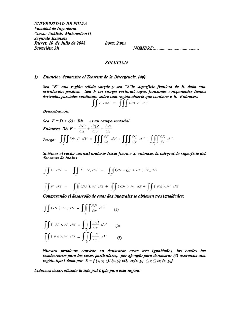 Solución E2-A208I | PDF | Integral | Vector Euclidiano