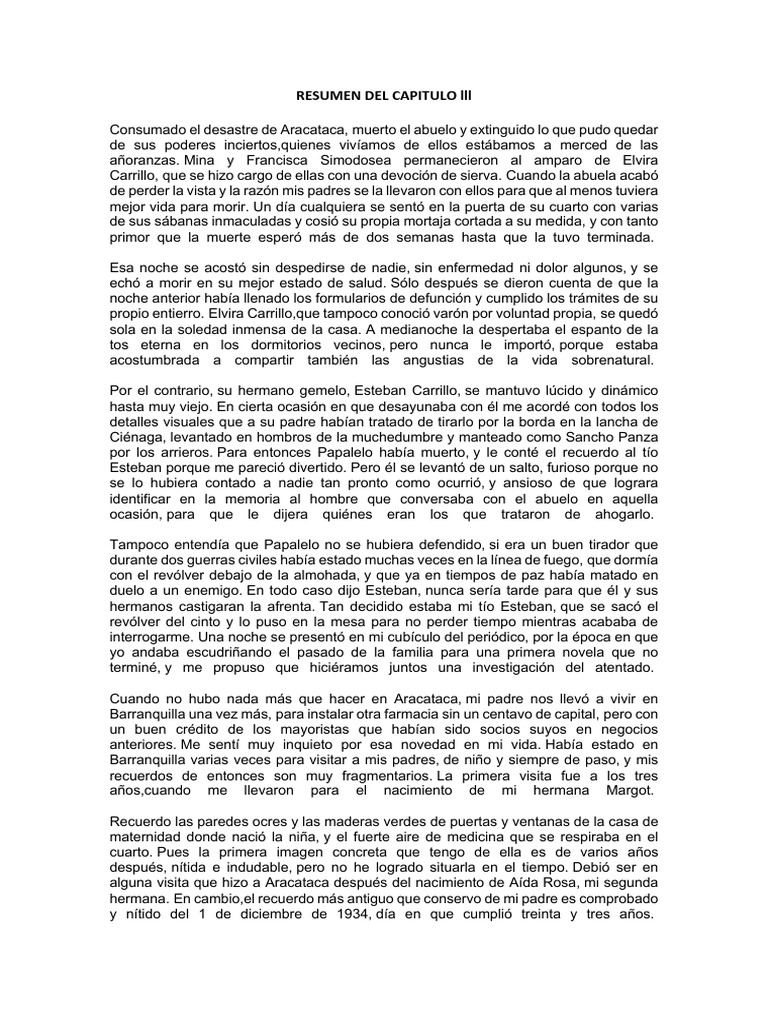 Resumen Del Capitulo LLL | PDF | Historia | Novela negra, policíaca y ...