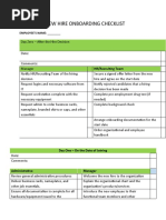 OnBoarding Checklist Excel Format Template | PDF