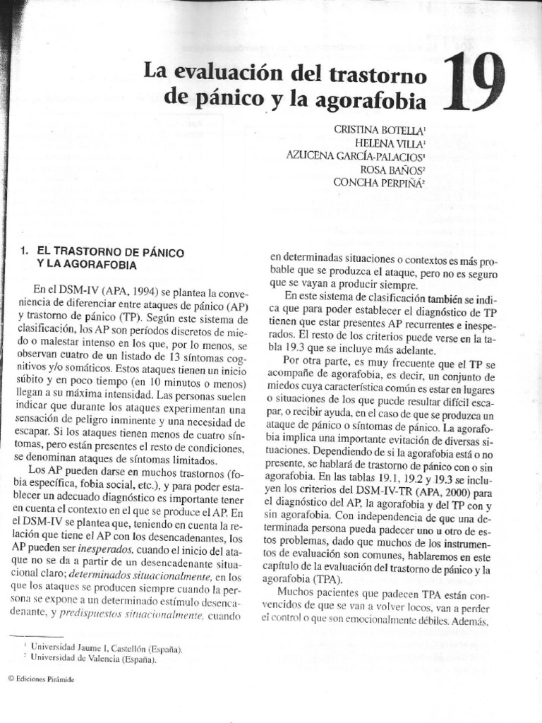 Botella, C., Villa, H., García-Palacios, A., Baños, R., y Perpiñá, C ...