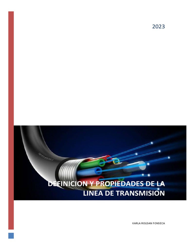 Definición y Propiedades de Líneas de Transmisión | PDF | Guía de onda ...