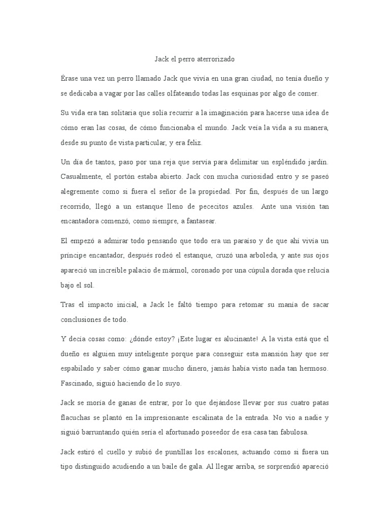 Jack El Perro Aterrorizado | PDF