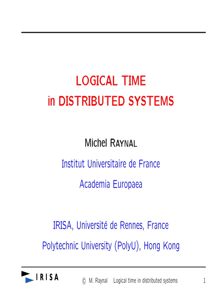 Logical Time | PDF | Distributed Computing | Computer Programming Logical Time | PDF | Distributed Computing | Computer Programming