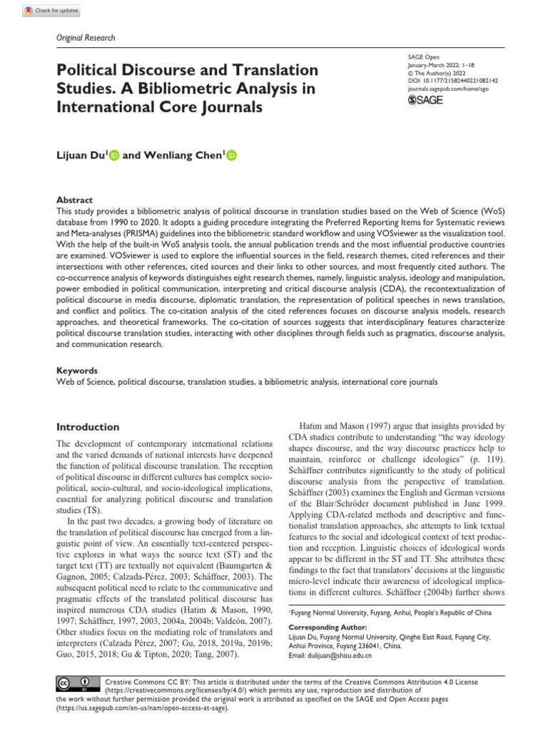 Political Discourse and Translation | PDF | Linguistics | Translations