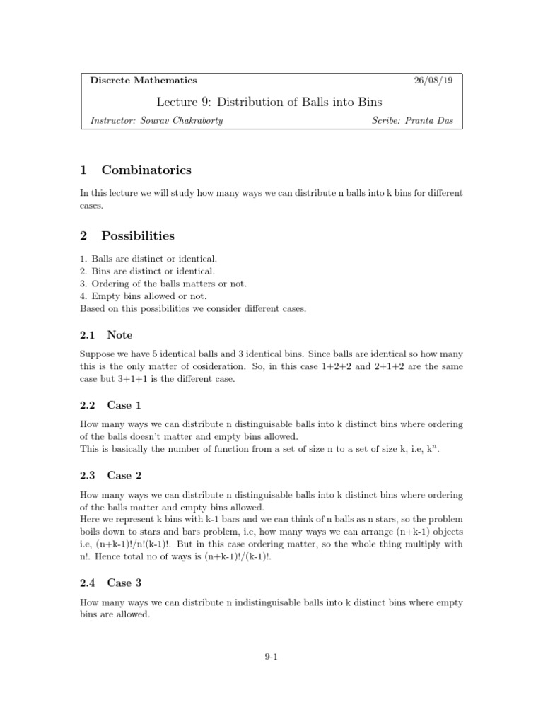 Lecture 9 Pdf Number Theory Combinatorics