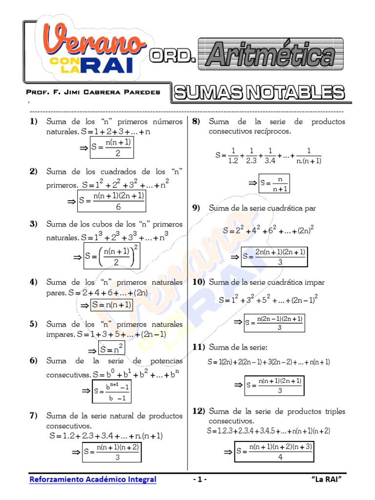 009-9 Sumas Notables | PDF