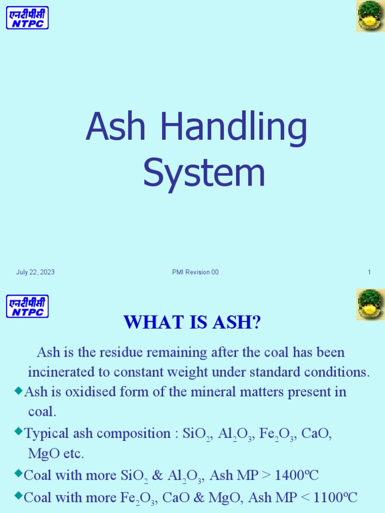 Ash Handling System Overview | PDF | Materials | Chemical Substances
