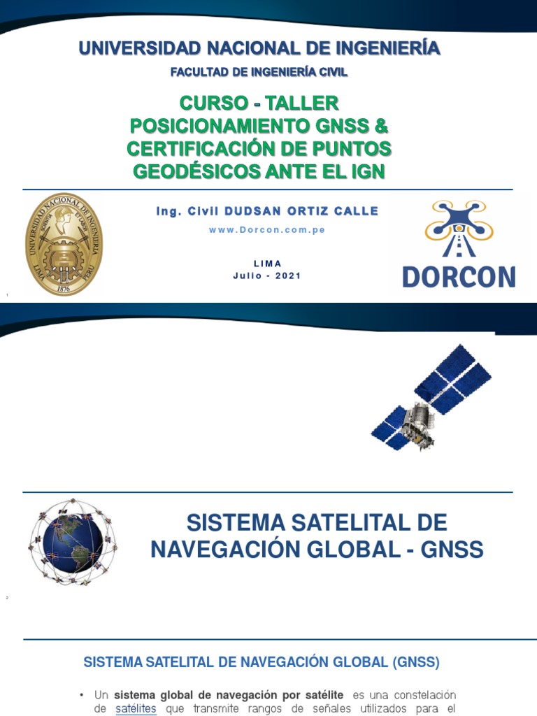 GNSS | PDF | Sistema de Posicionamiento Global | Geodesia