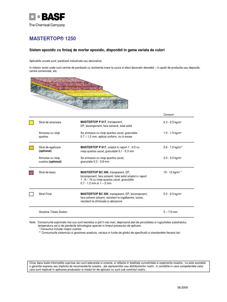 Epoxidica - Mastertop 1250 Rom | PDF