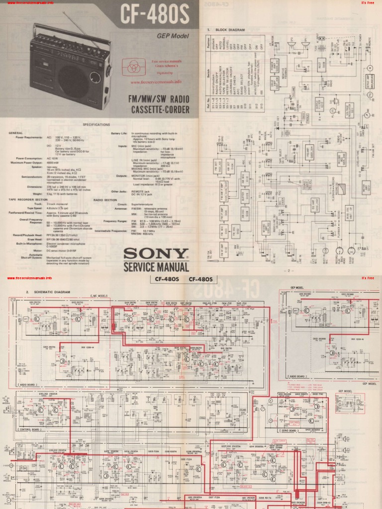Sony cf-480s SM | PDF | Law