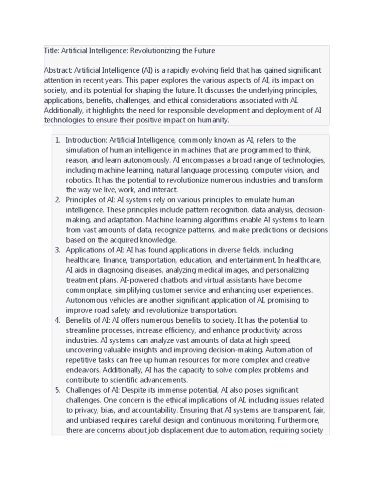 AI Revolutio SSDD N | PDF | Artificial Intelligence | Intelligence (AI ...