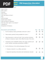 Vessel Inspection Checklist | PDF | Ships
