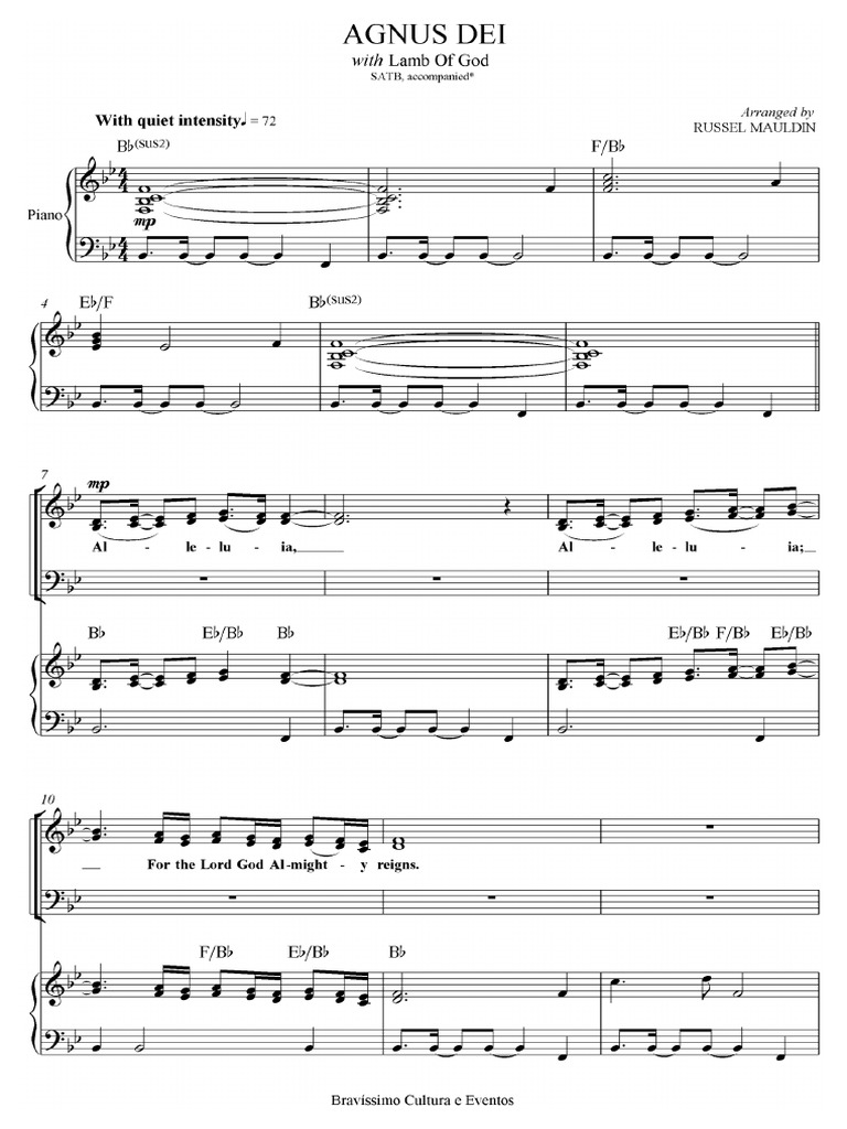 Agnus Dei Michael W Smithpdf Pdf