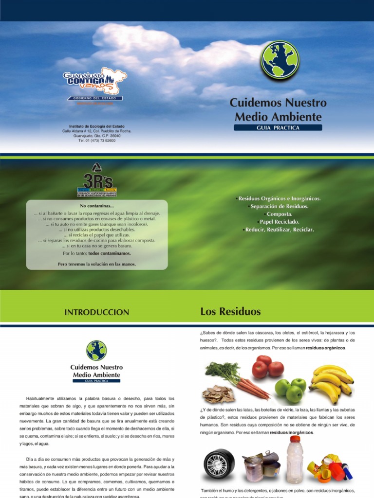 Guía Cuidemos Nuestro Medio Ambiente | PDF