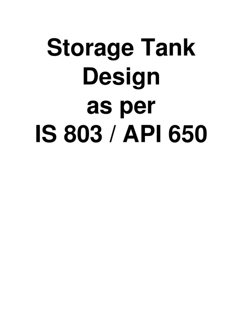 Tank API650 Design | Download Free PDF | Strength Of Materials ...