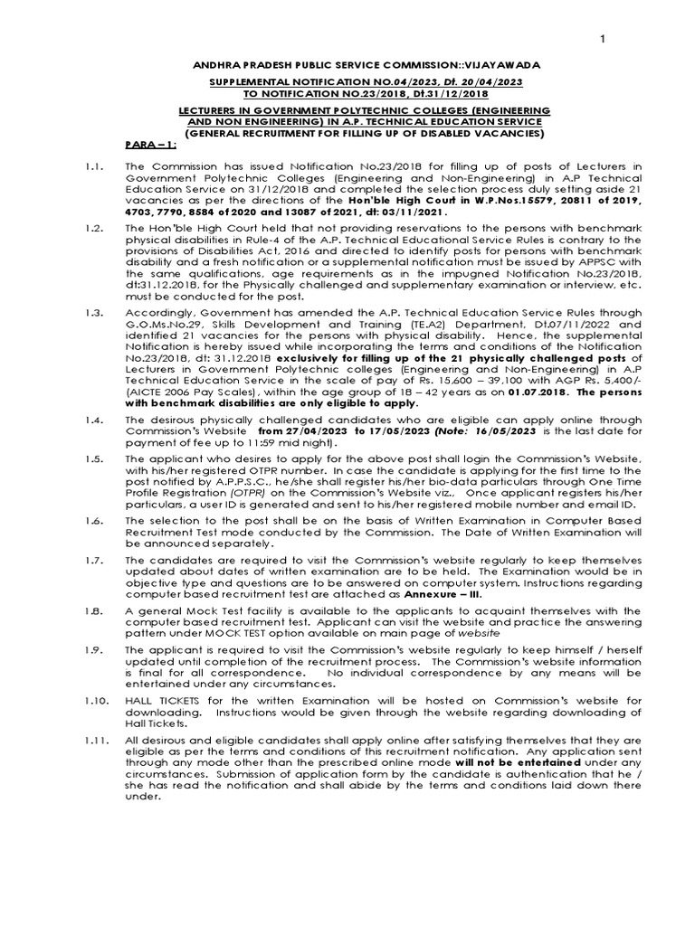 6-PL Approved Notification With Annexture-V - 042023 - 210423 | PDF | Decibel | Engineering