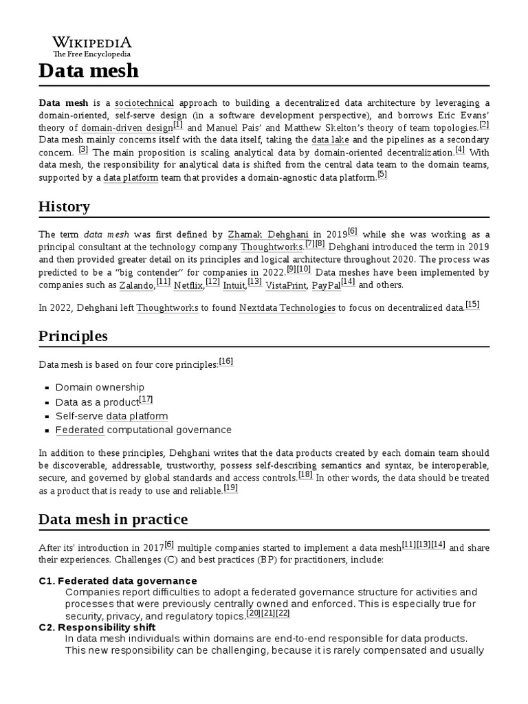 Data Mesh | PDF | Systems Science | Information Management