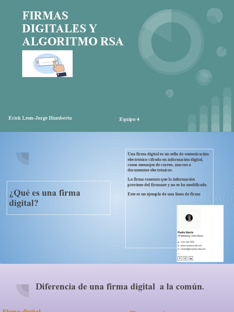 Firma Digital Y Certificados Pdf Clave Criptografía Criptografía