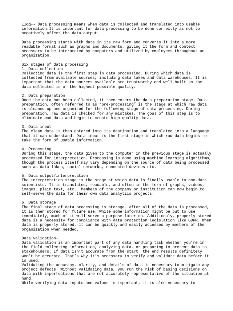 Q 7 | PDF | Data | Information