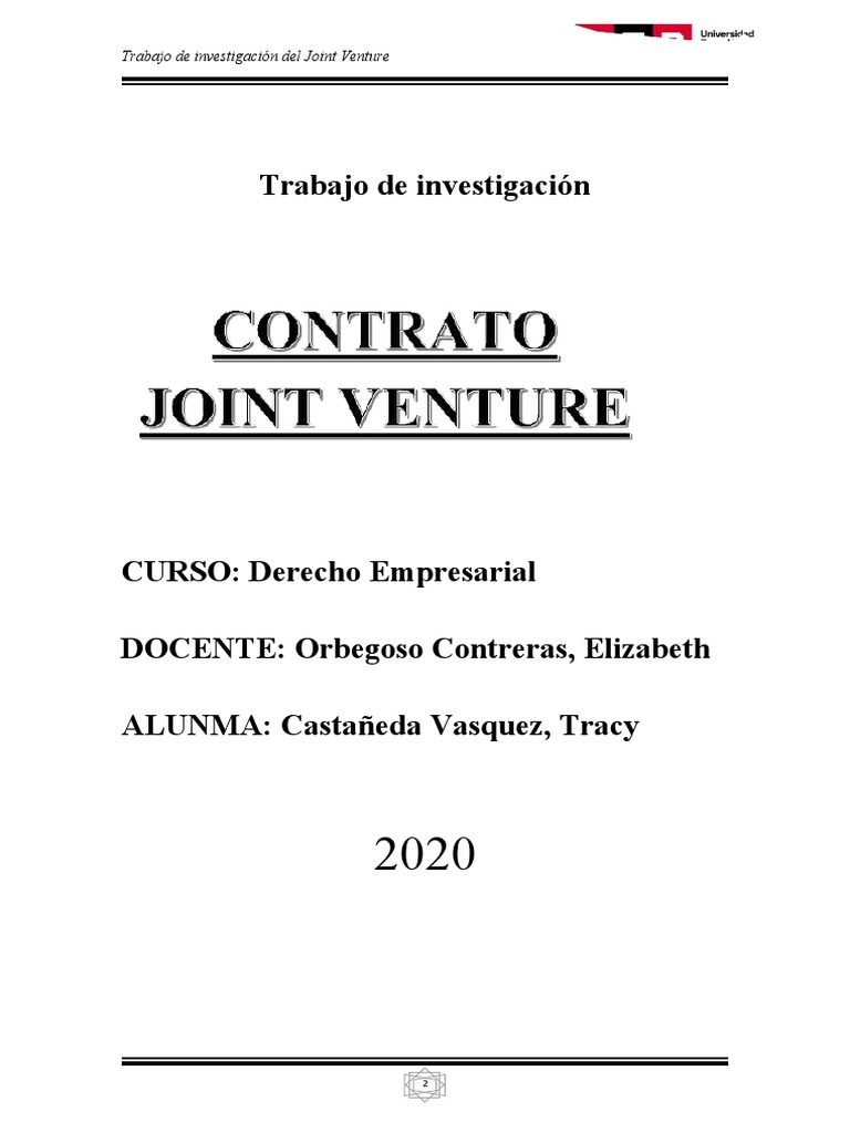 Guía Completa sobre Joint Ventures | PDF | Proyecto conjunto | Business