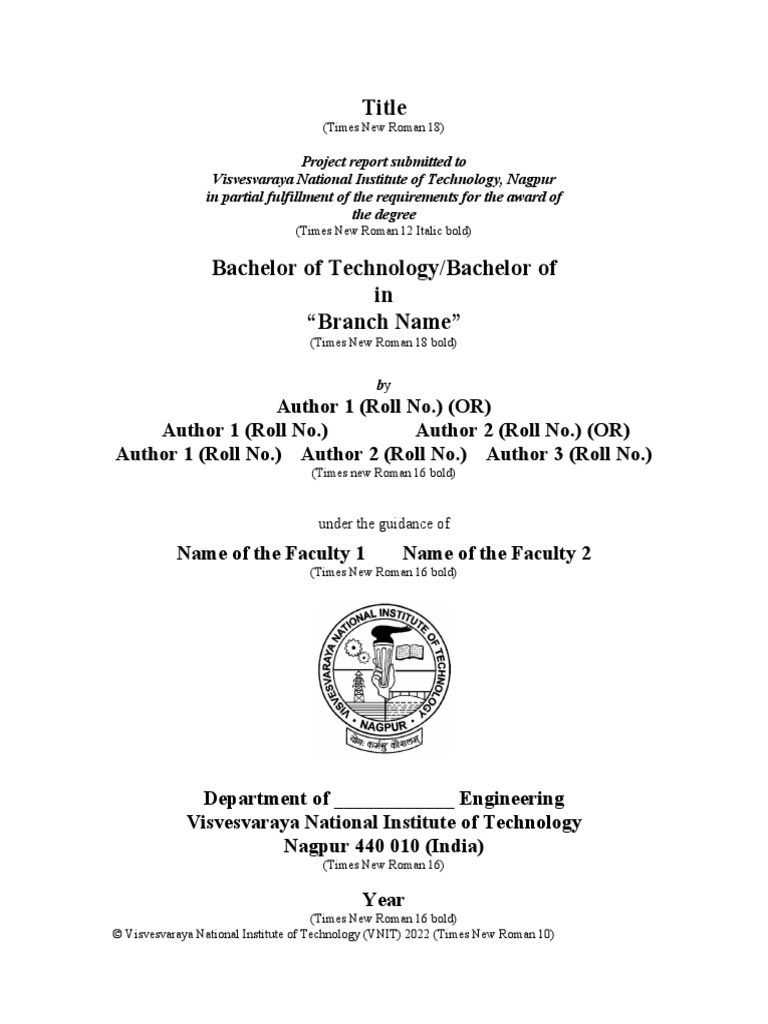 B.tech Project Report-ForMAT Master | PDF | Written Communication | Writing