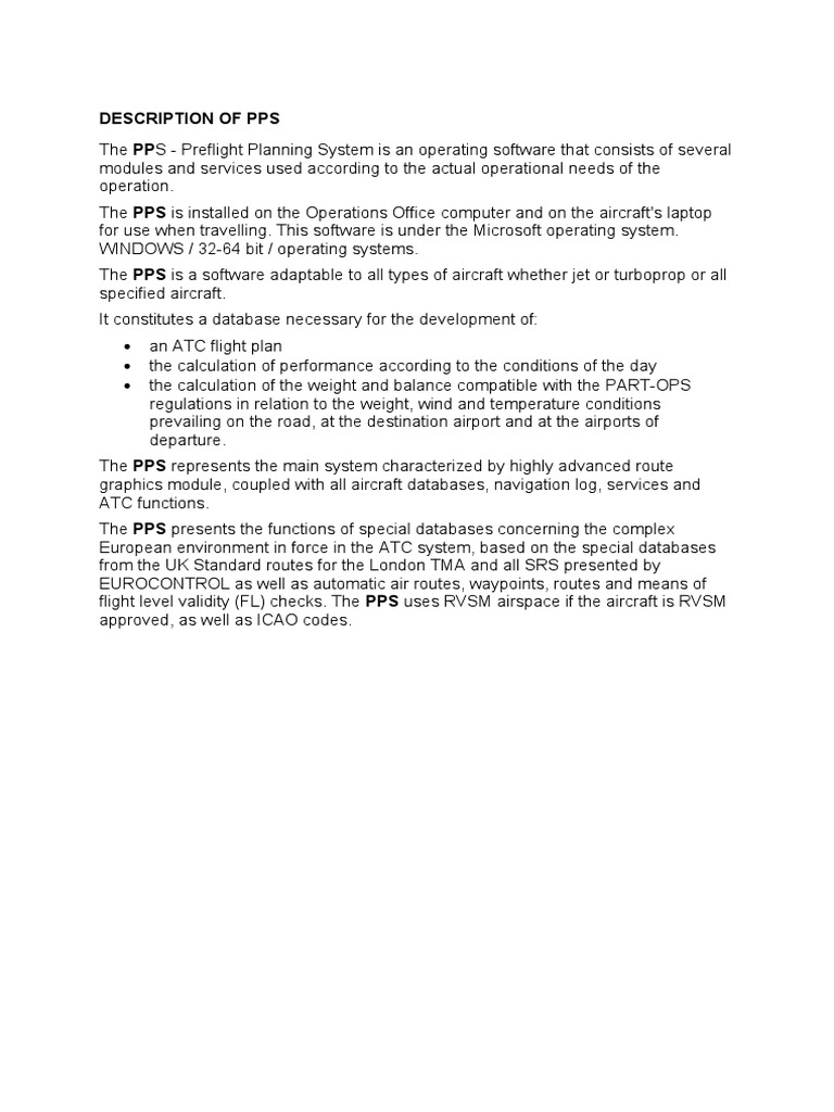Description Du PPS | PDF | Air Traffic Control | Databases