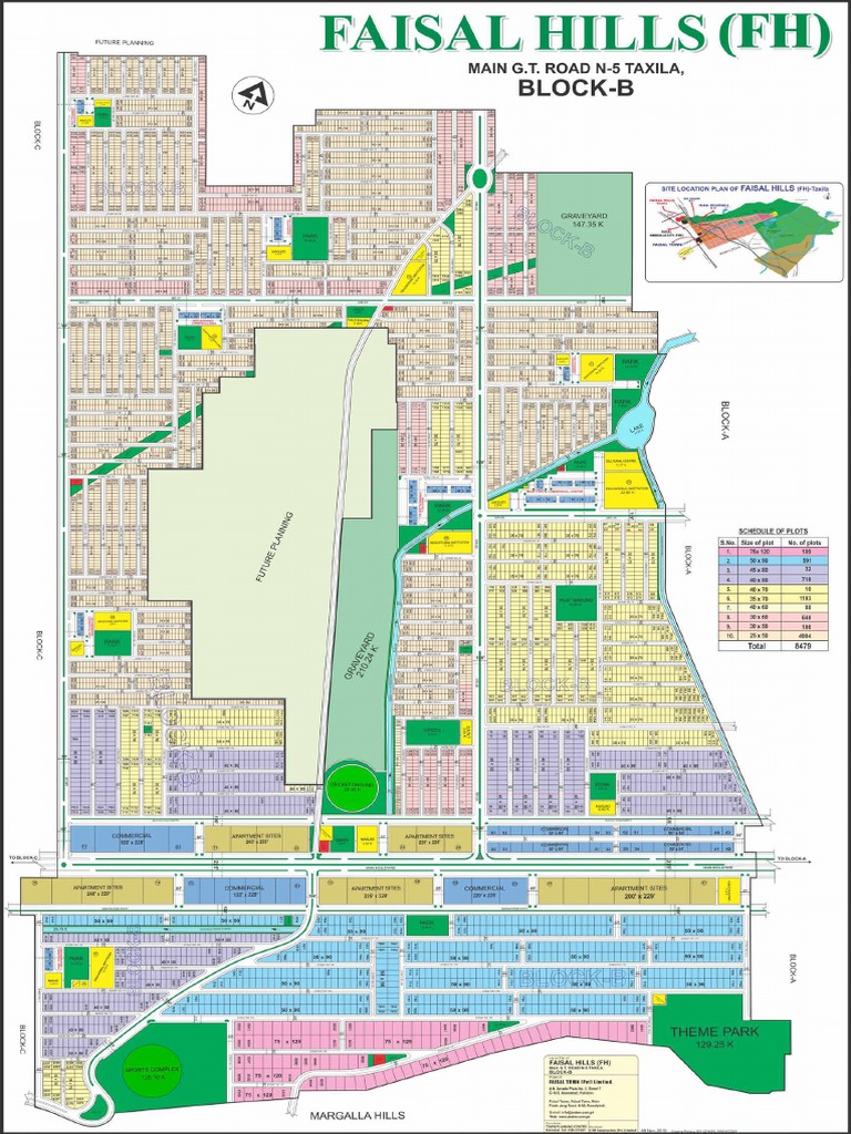 Master Plan Map Block B Faisal Hills | PDF