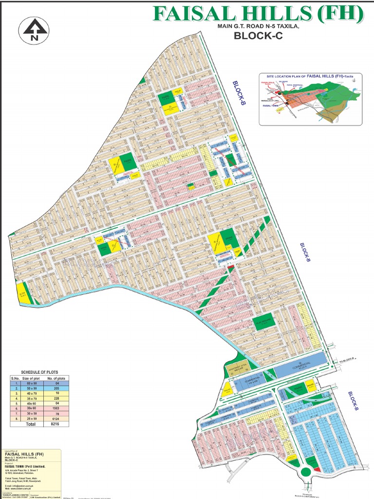 Master Plan Map Block C Faisal Hills | PDF
