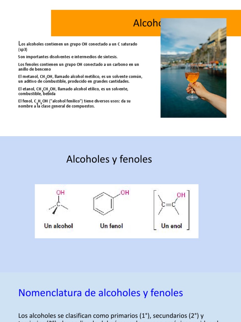 Reacciones de Alcoholes y Fenoles | PDF | Cetona | Ester