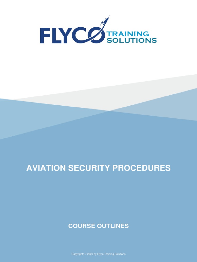 Aviation Security Procedures | PDF | Airport Security | Airport