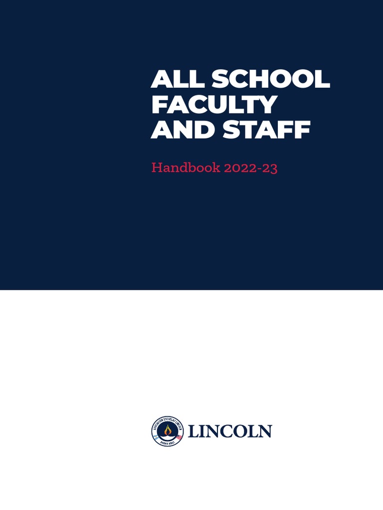 All School Facultyand Staff Handbook | PDF | Photocopier