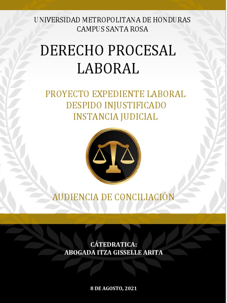 Proyecto Procesal Laboral - Final | PDF | Derecho laboral | Salario