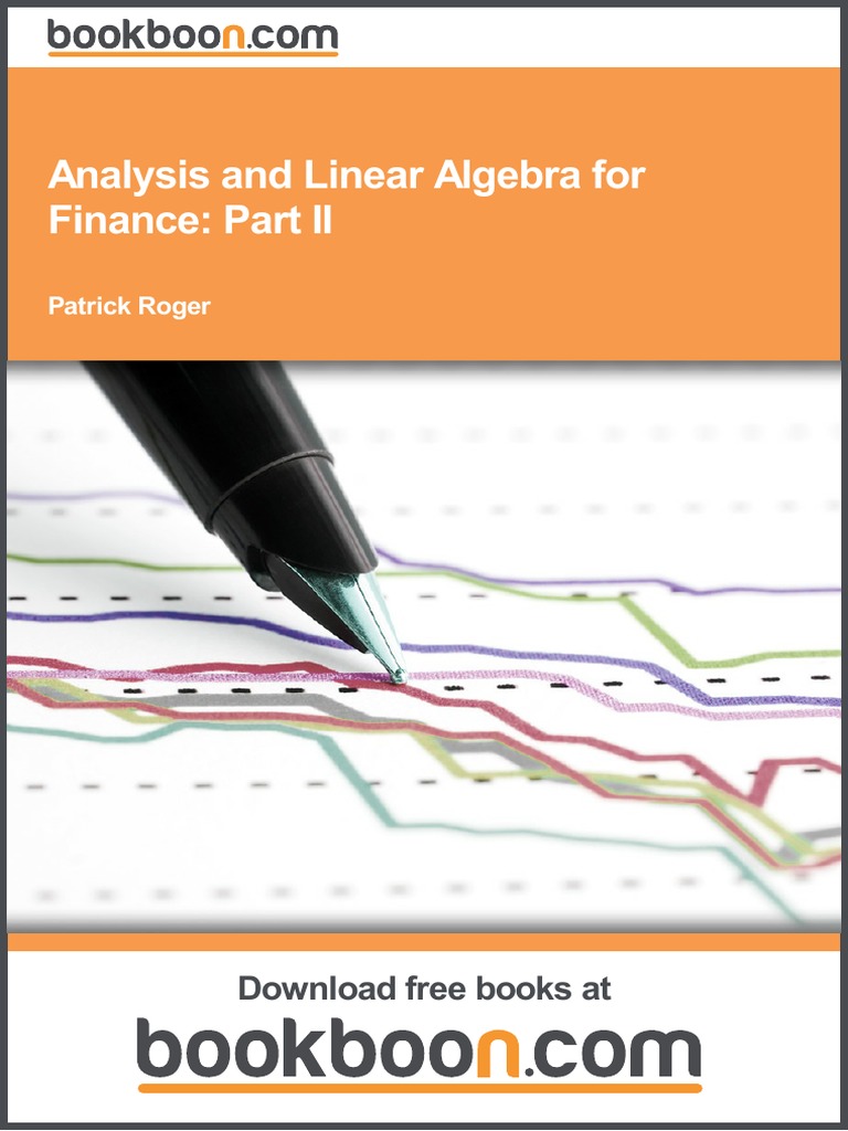 Analysis and Linear Algebra For Finance Part II | PDF | Linear Map ...