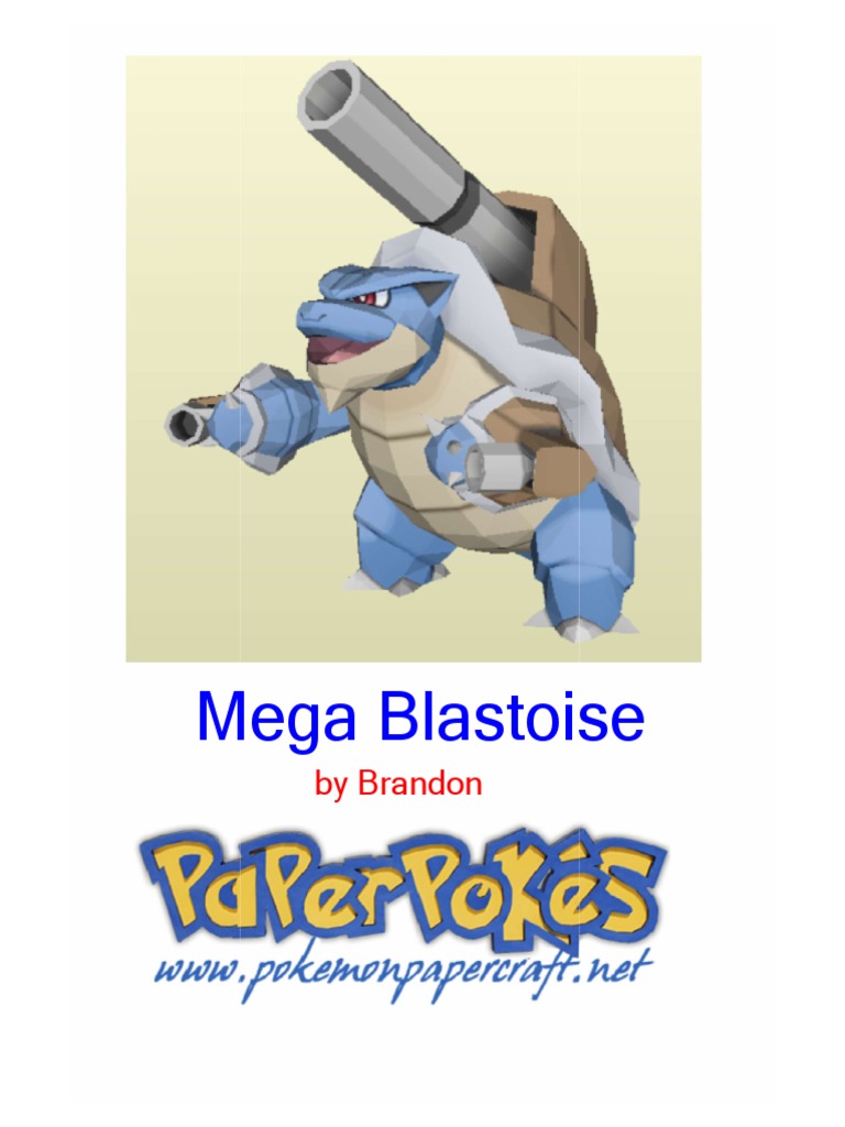 Mega Blastoise Parts Breakdown | PDF