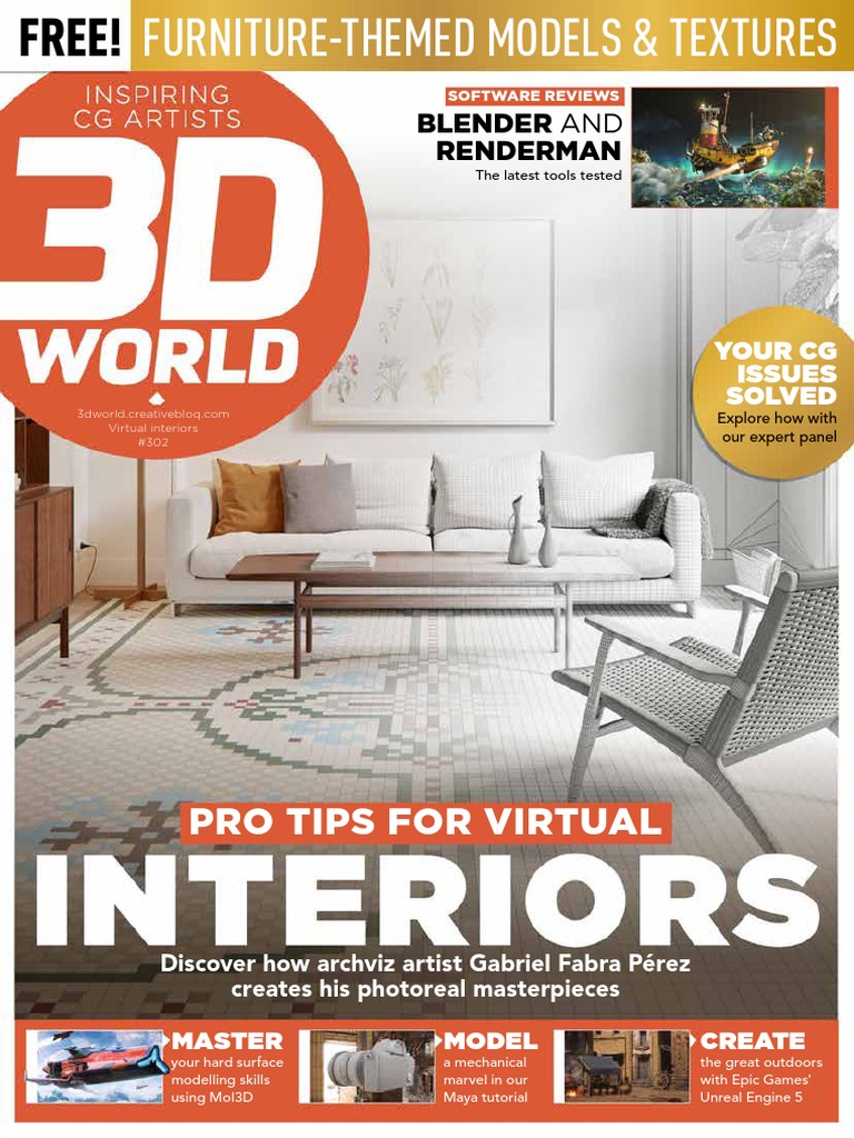 3D World - September 2023 UK | PDF | 3 D Computer Graphics | Texture Mapping