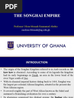 Songhai Empire's Rise Factors | PDF | Agriculture | Trade
