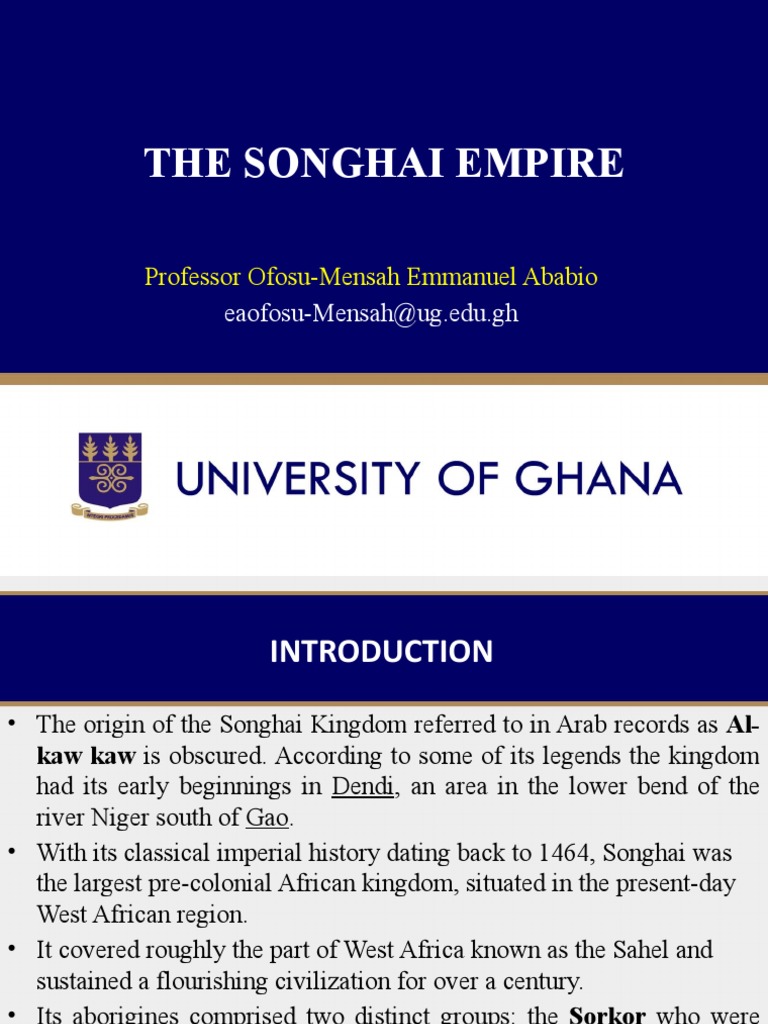 The Songhai Empire | PDF