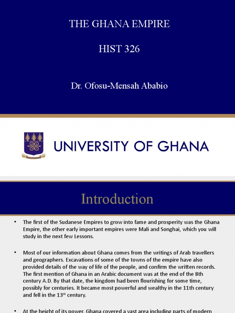 Ghana Empire | PDF | Africa | North Africa
