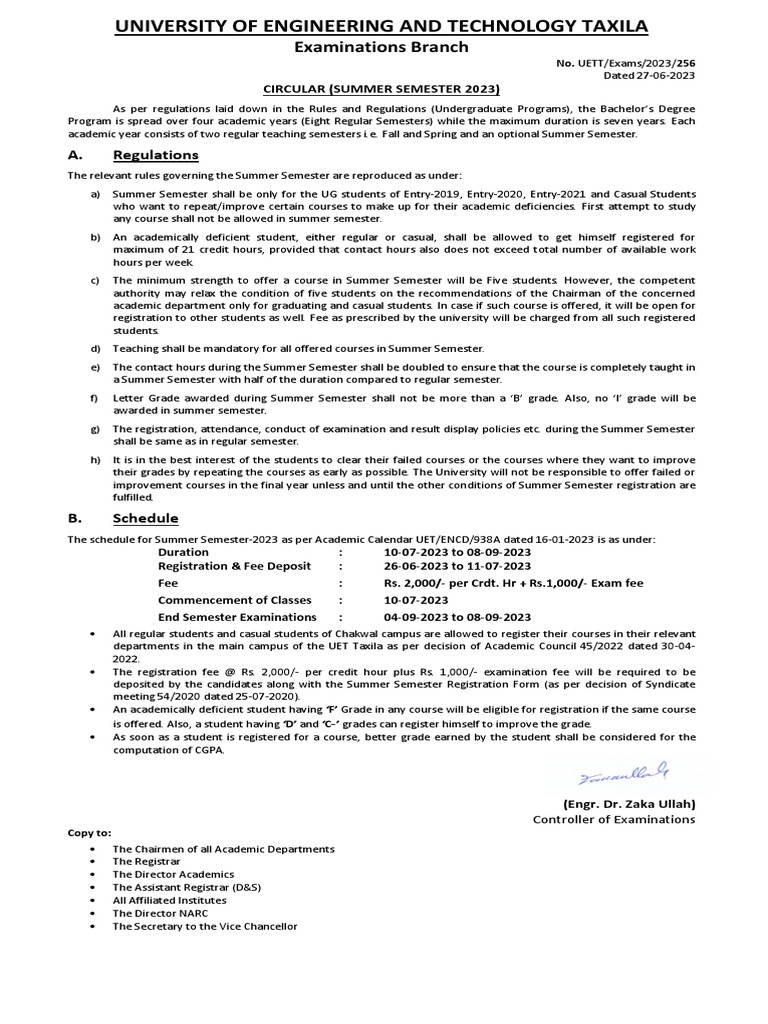 Summer Semester 2023 Registration Guide | PDF | Academic Term | Course ...