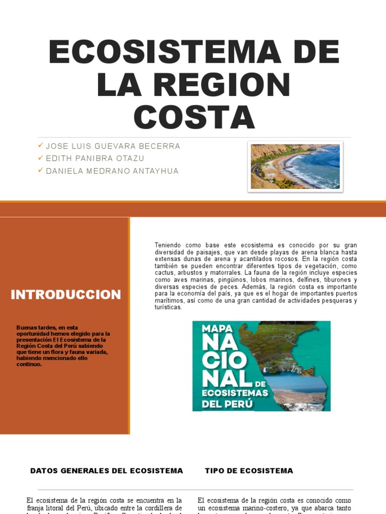 Ecosistema de La Region Costa | PDF | Costa | Clima
