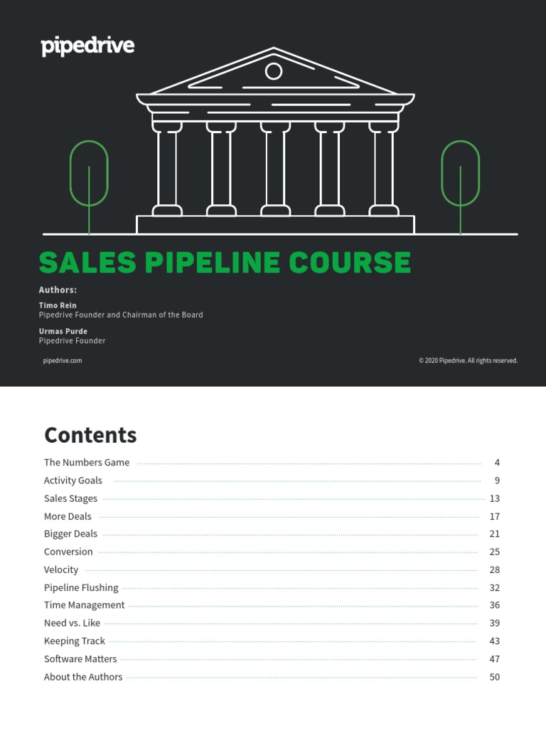 Sales Pipeline Course by Pipedrive | PDF | Sales | Decision Making