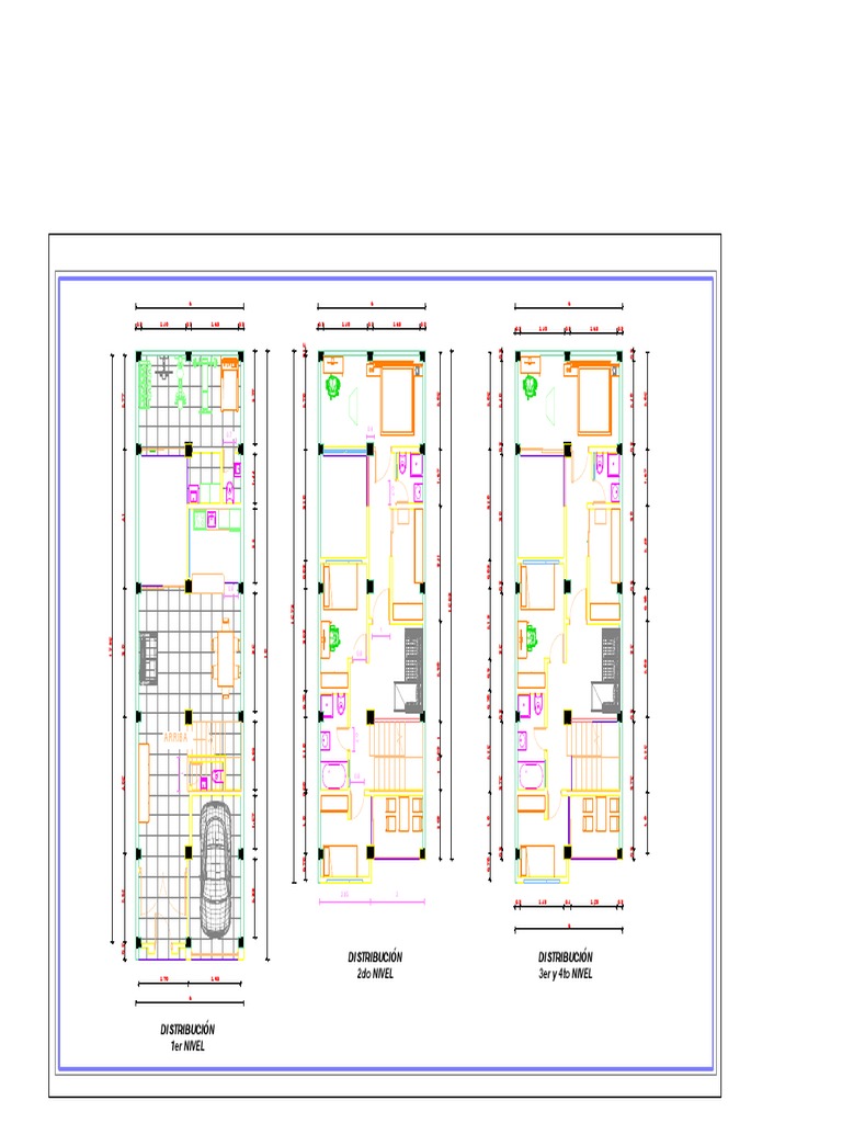 Vivienda Unifamiliar 6x18 M - Plano - A102 - Planos de Planta-Layout2 | PDF