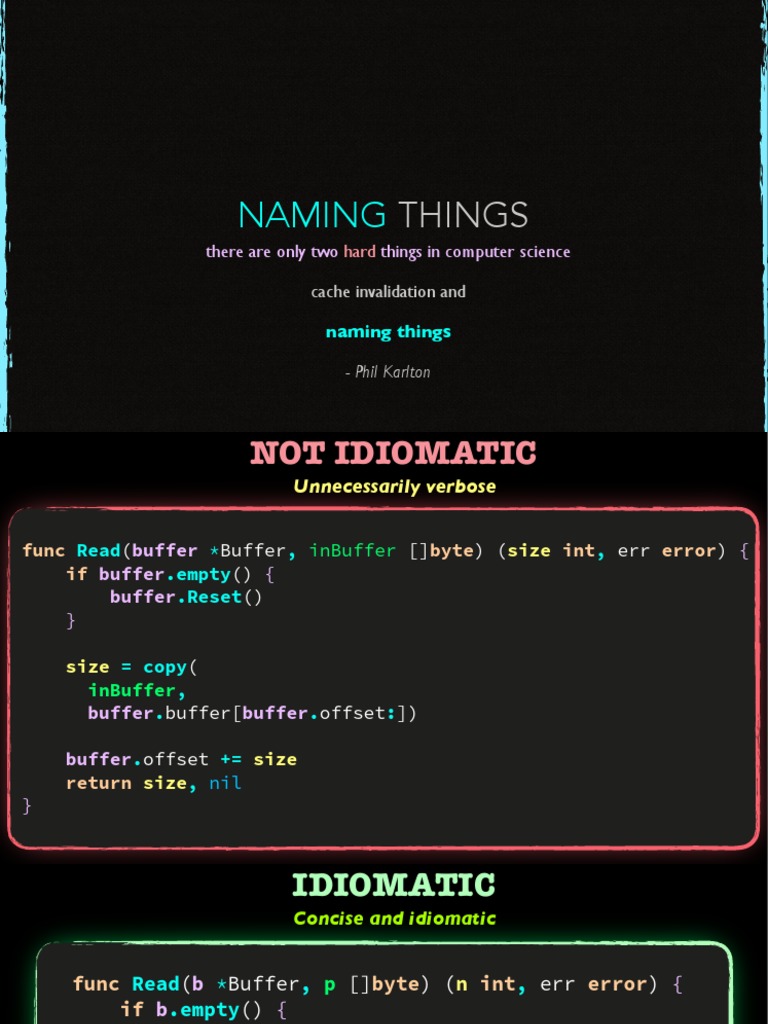 Naming Things | Download Free PDF | String (Computer Science) | Software Development