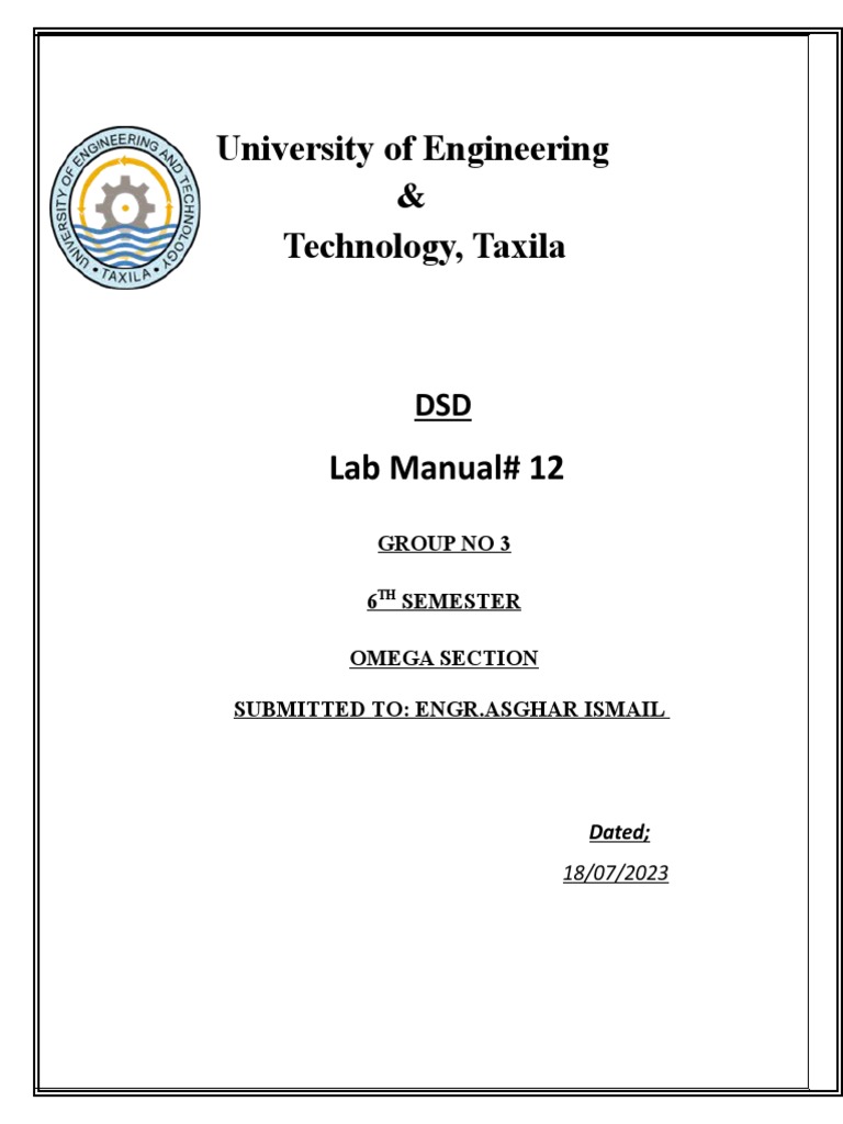 Lab 12 | PDF | Field Programmable Gate Array | Computer Programming