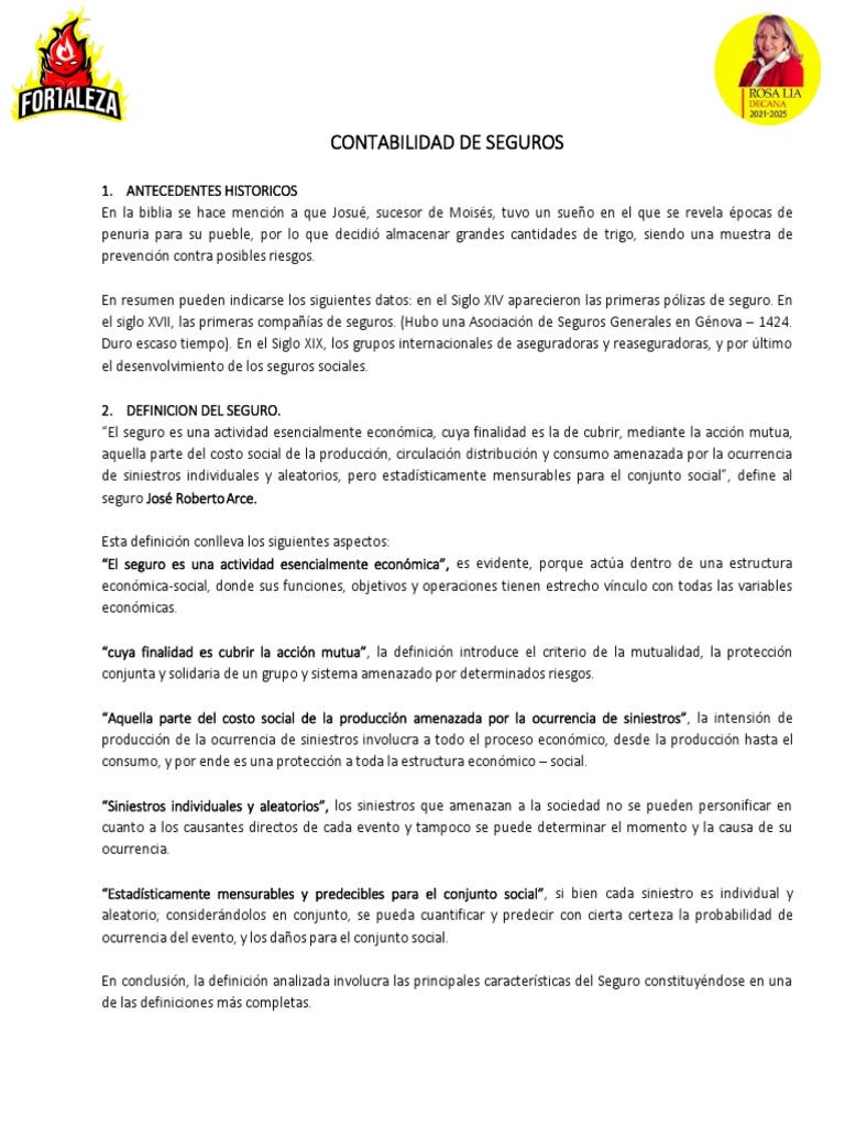 Contabilidad de Seguros | PDF | Reaseguro | Seguro