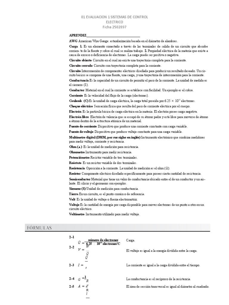 Conceptos Básicos de Circuitos Eléctricos | PDF | Generador eléctrico | Corriente eléctrica